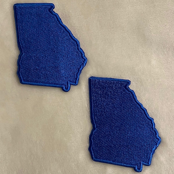 Georgia - State - Custom Colors - Iron on Patch - Etsy