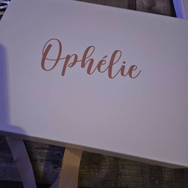 Personalized Bridesmaid Gift Box Set Matron, Custom Name Bridesmaid ...