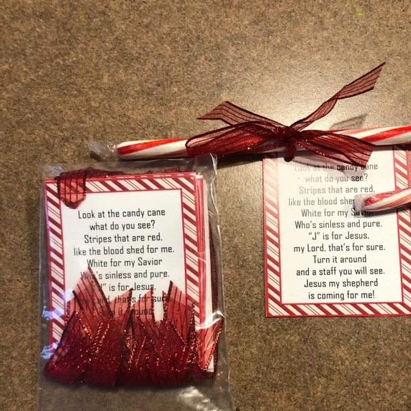 Digital Version - Legend of Christmas Candy Cane Jesus Poem - Download ...