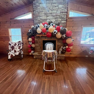 My First Rodeo Balloon Arch Western Theme, First Birthday, Red Bandana ...