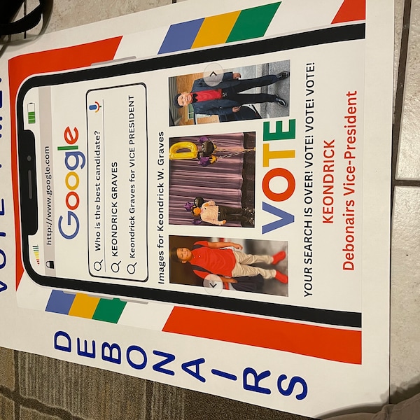 Homecoming Campaign Poster, Google Search Design (canva Template) - Etsy