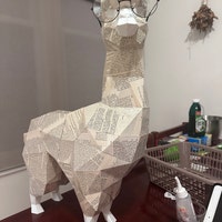 Alpaca, Lama Paper Craft, Digital Template, Origami, PDF Download DIY ...