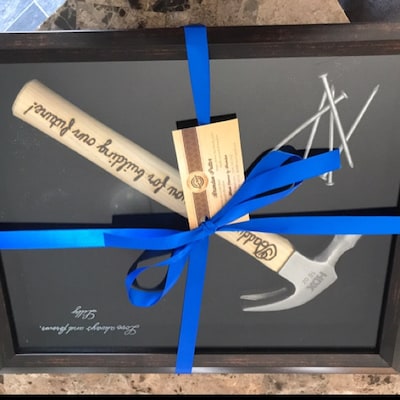 Father's Day Gift, Fathers Day Hammer, Personalized Hammer, Framed ...