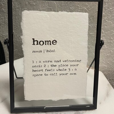Home Definition Print in Typewriter Font on 5x7 8x10 11x14 - Etsy
