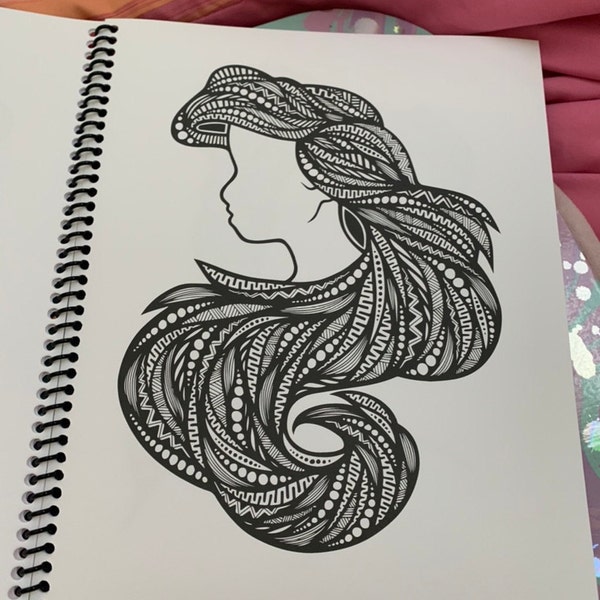 Faceless Beauty Coloring Book - Etsy