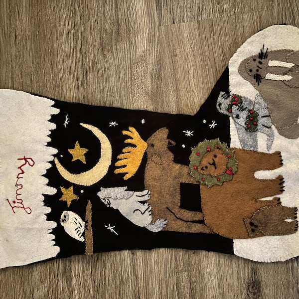 DIY KIT - Yuletide From the Yukon Stocking Christmas Stocking by ...