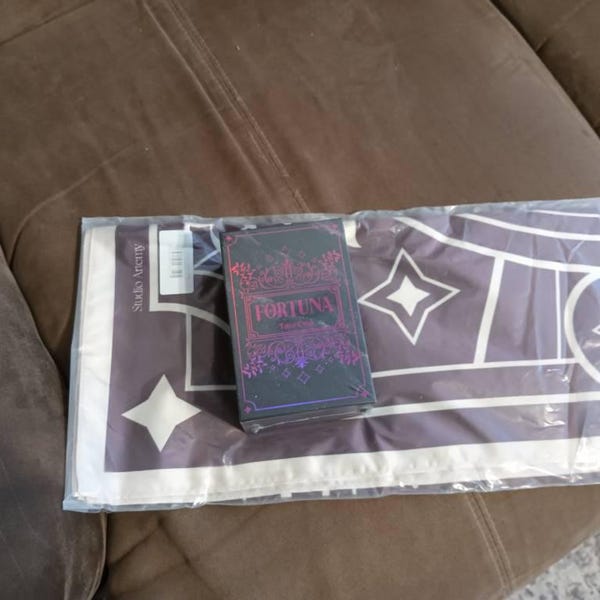 Fortuna Tarot Deck Emerald Anima | Minimalistic Cards Gold Foil 78 ...