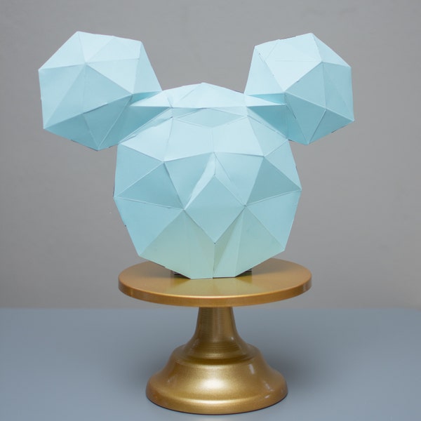 Low Poly Barrel Cactus Plant Papercraft Template- Geometric Barrel ...