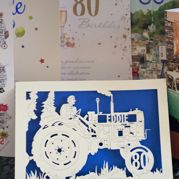 The Farmer Birthday Card, Personalised Name and Any Age Birthday Card ...