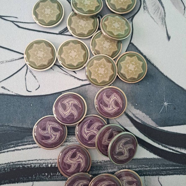 40x Dragon Coins in 3 Different Colors, Metal Token Upgrade for Board ...