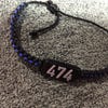 Half Thin Blue Line and Half Red Line Bracelet, Half Blue Line and Half ...