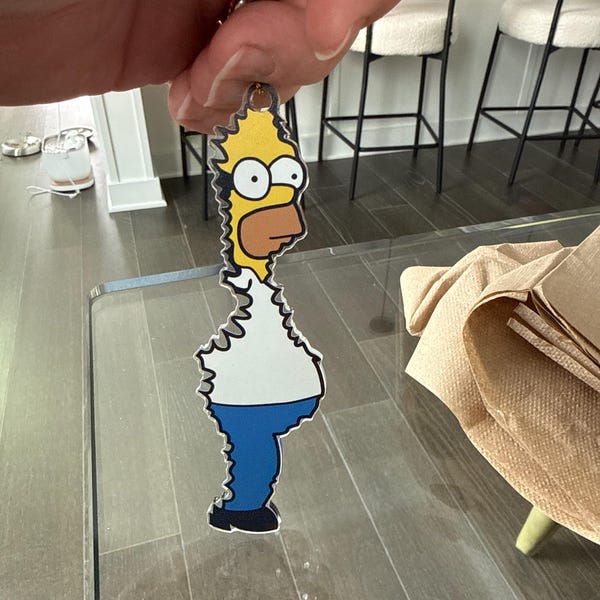 Homer Simpson Meme Acrylhängedekor, lustige Popkultur-Parodie, Humor ...