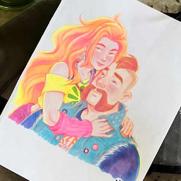 TF Earthspark Megatron Optimus Prime Megop Art Print 8.5x11 Clash - Etsy