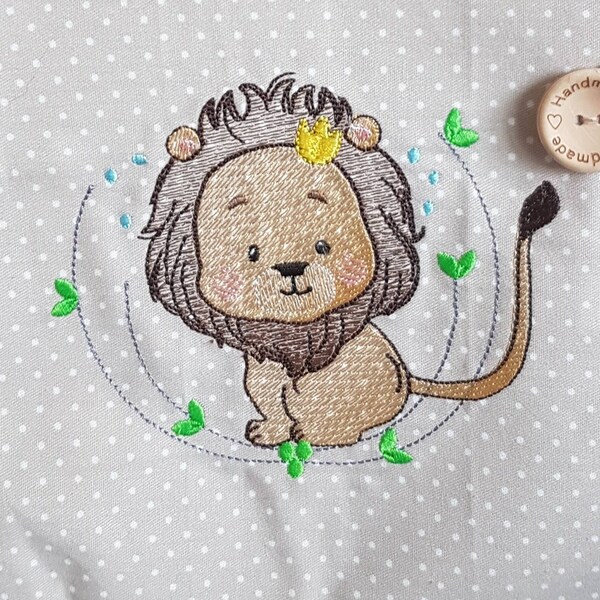 Lion With Crown Embroidery Designs - Safari Wild Animal Machine ...