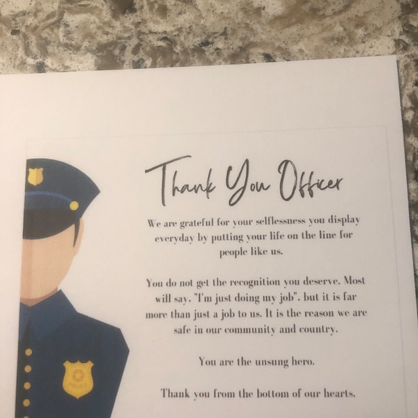 Thank A Veteran Thank You Card for Veteran Service Member Printable ...