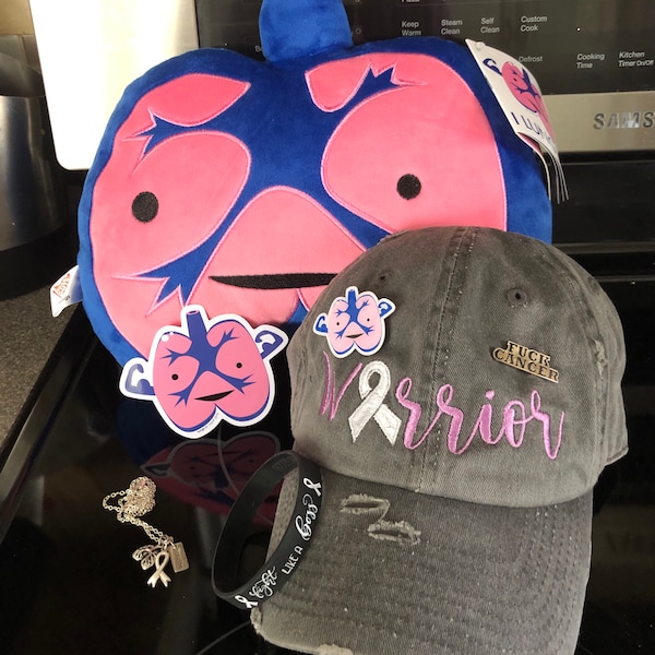 Lung Cancer Warrior Hat - Customize Your Ribbon & Text Color, Fight ...