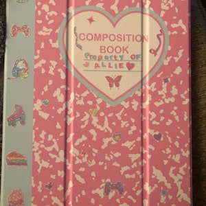 Composition Book Pastel Pink and Blue Ipad Case Notebook Cute - Etsy