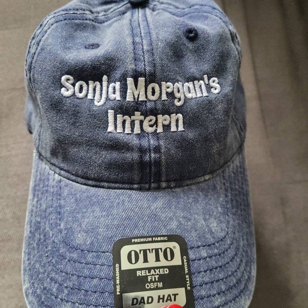 Sonja Morgan Intern Denim Dad Hat, RHONY Hat, Bravo TV Hat, Real ...