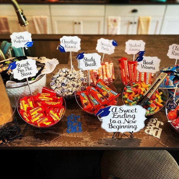 Graduation Candy Buffet Labels - Graduation Party Decoration - Candy ...