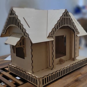 Country Cottage Birdhouse Flat Pack Craft Kit - Etsy Australia