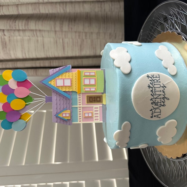 Disney's UP House Cake Topper - Carl & Ellie Inspired Centerpiece ...