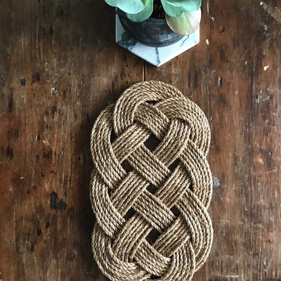 Large Rope Rug Outdoor Mat Nautical Decor Rope Rug - Etsy