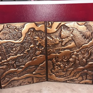 DND Decor 7 Piece Wooden Dice Outline Wall Decoration Dungeons and ...