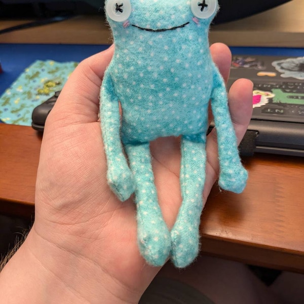 Cute Frog Pdf Pattern Leggy Frog Sewing Tutorial Stuffed Frog Pattern Easy Pattern Plushie ...