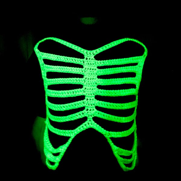 Ribcage Riot Top Crochet Pattern PDF - Etsy