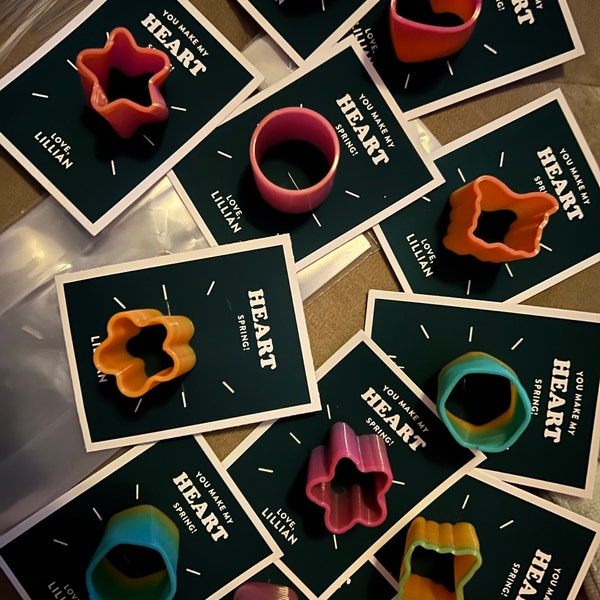 Slinky Valentine for School KIT, Classroom Valentines for Kids, for ...