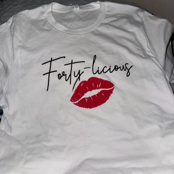 Forty-licious Shirt, 40th Birthday Shirt, Birthday Group Shirts ...