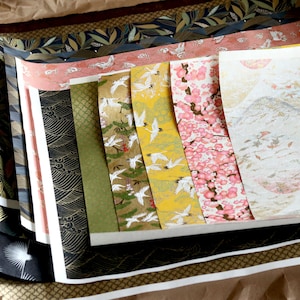 NEW Japanese Paper Yuzen waves. Gold on Black. Chiyogami - Etsy