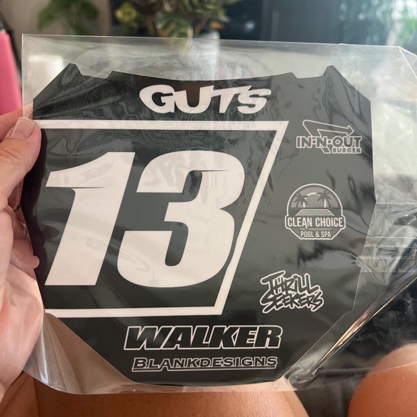 Custom Motocutz Plate Decals - Etsy