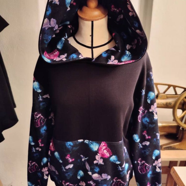 Hoodie PDF Sewing Pattern Sizes XS / S / M / L / XL - Etsy