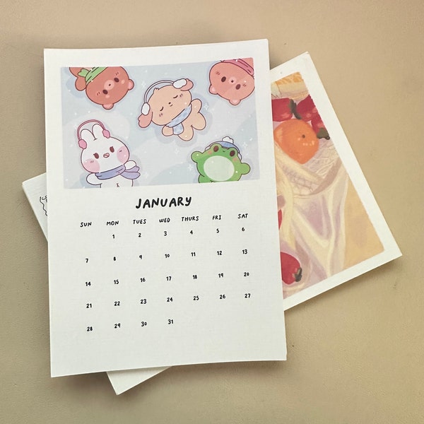 Desk Calendar 2024 With Stand 2024 Standing Desktop Calendar Planner ...