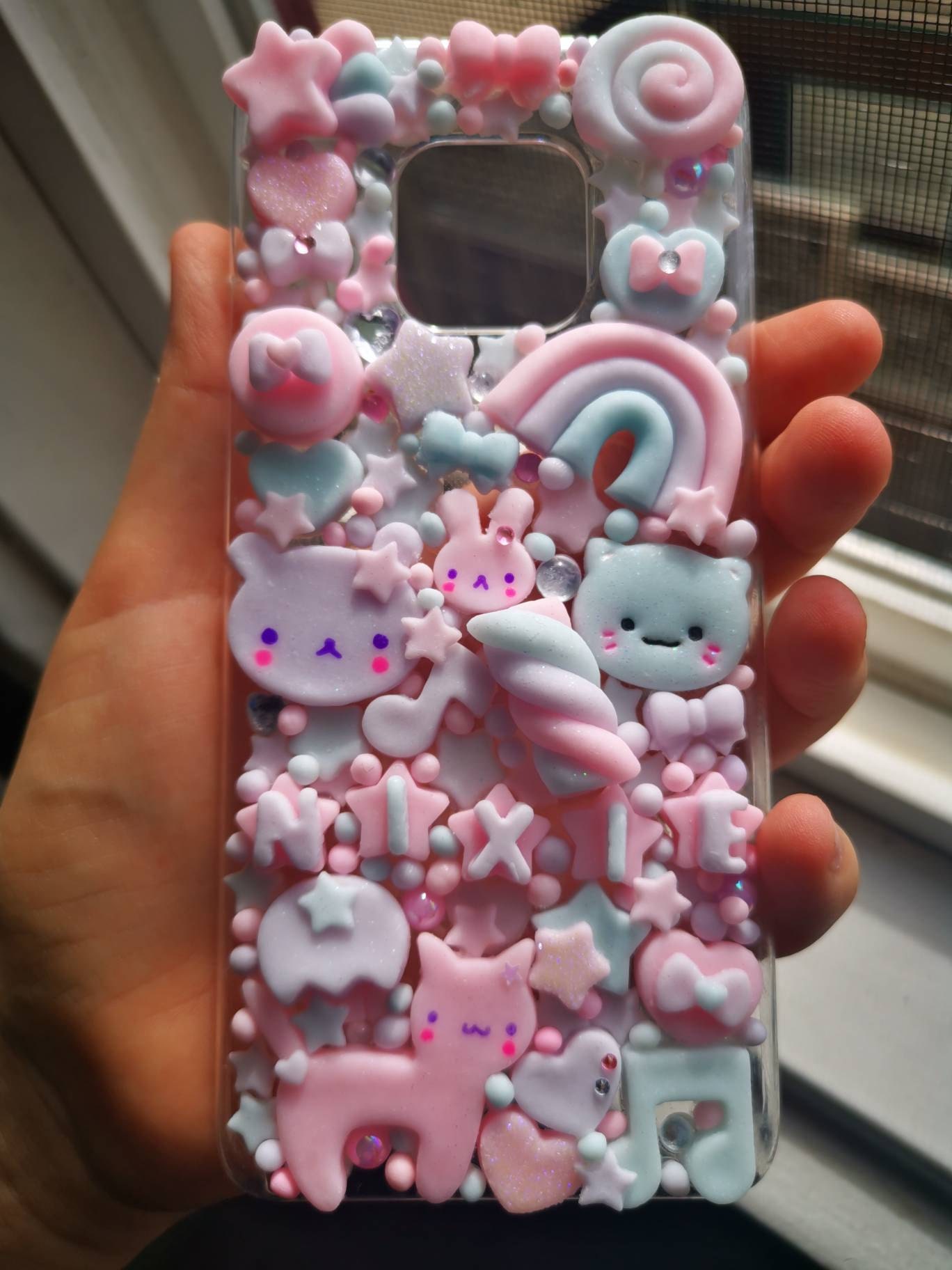 Kawaii Decoden Phone Case Super cute kawaii full body front | Etsy