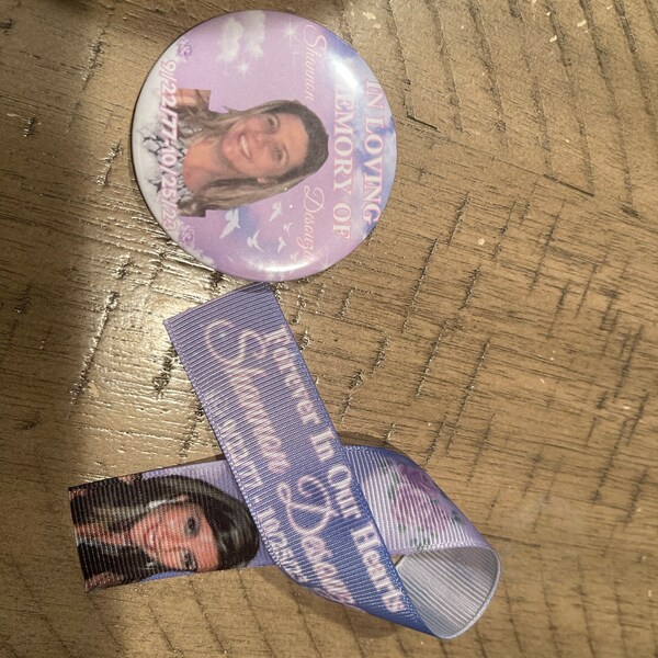 Memorial Buttons, Memorial Ribbon, Awareness Robbins, Custom Memorial ...