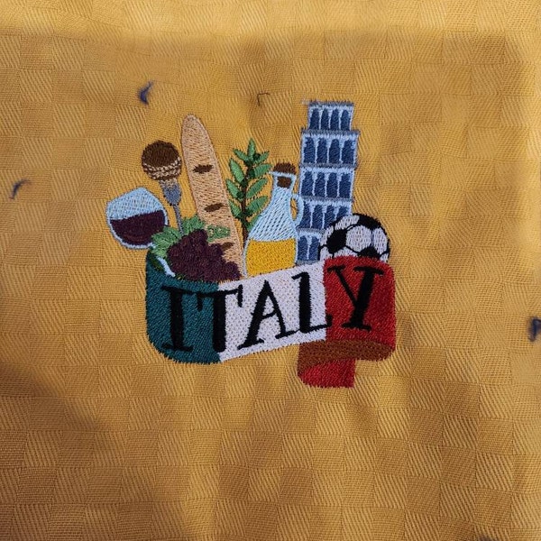 Italy - Machine Embroidery Design, Italian Flag Embroidery Pattern ...