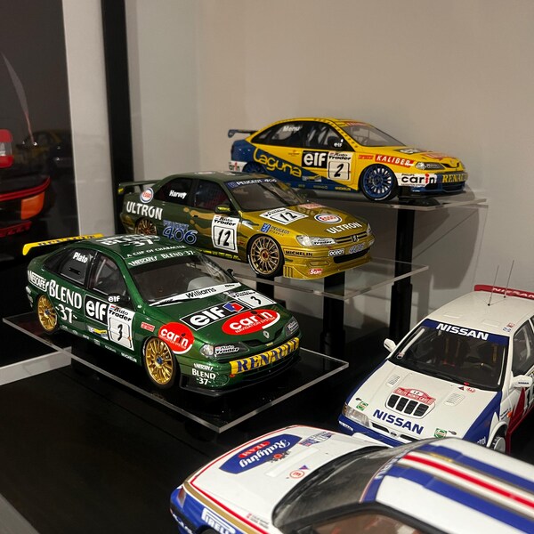 1:24 Scale Model, 2 Tier, Angled Desktop Display Stand - Suits Formula ...