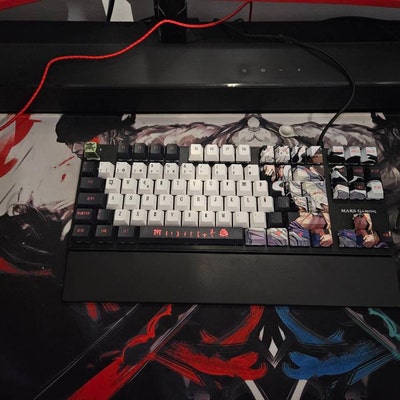 KDA All Out Seraphine Seraphine Superstar Lol Series Keycap Set, 127 Keys PBT for Mechanical ...