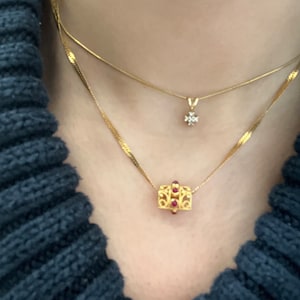 10mm Yellow Gold Ball Bead Finding, 18k Yellow Gold Spacer Bead Finding ...