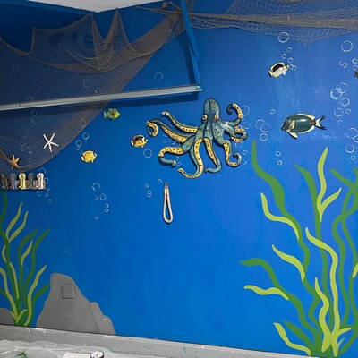 Set of 5 Fish Tale Wall Sculptures - Etsy