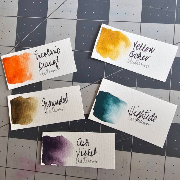 Handmade Earthy Granulating Watercolor Set – “garden” | 6 Super ...