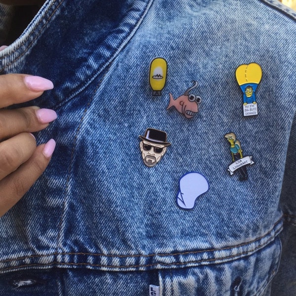 Big Butt Skinner Enamel Pin Simpsons Pin Hat Pin Lapel Pin Science Soft ...