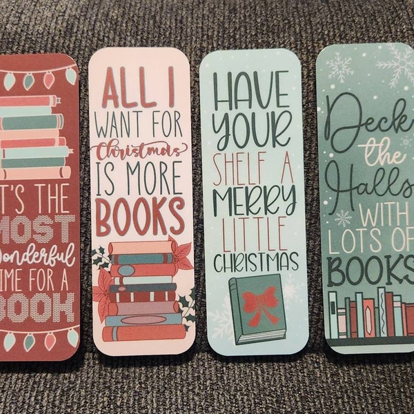 Christmas Bookmarks, Holiday Bookmark, Reading Bookmarks, Book ...