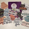 SINGLE STICKER Words Matter Motivational Sticker Inspirational Vinyl ...