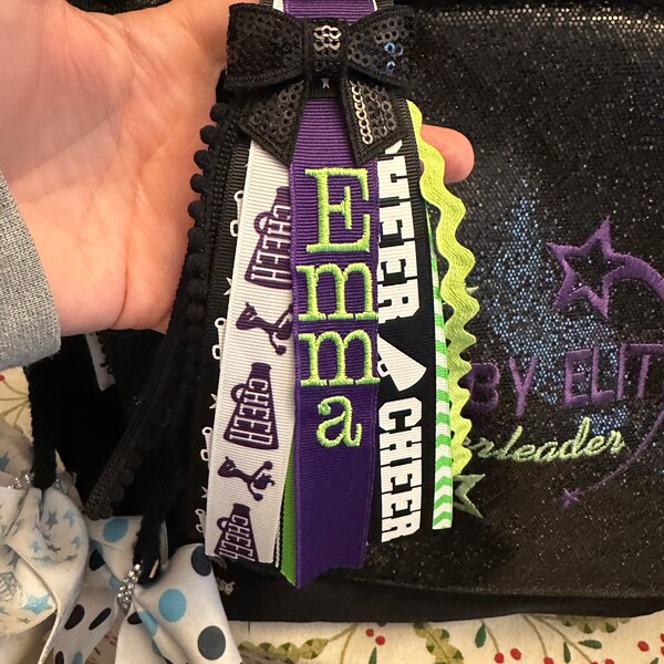 Cheer Zipper Charm/zipper Pull/cheer Bag Tag/cheer Gift/cheer/bag Tag ...