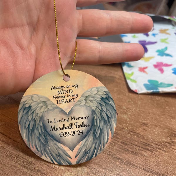 Dandelion Memorial Ornament PNG, Personalized Remembrance Ornament ...