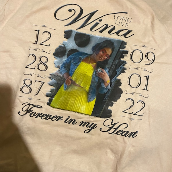 Custom Memorial Shirt Long Live Personalized Funeral Tshirt in Loving ...