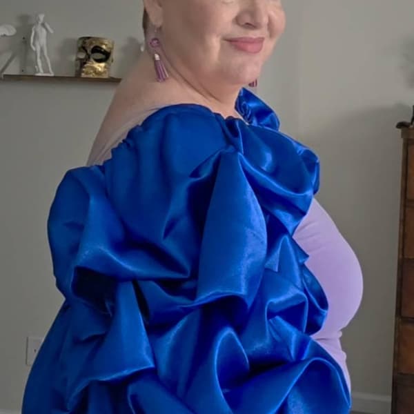 Andrea Crop Jacket in Rainbow Colors Length 50 Cm (20 Inches) LGBTQ ...